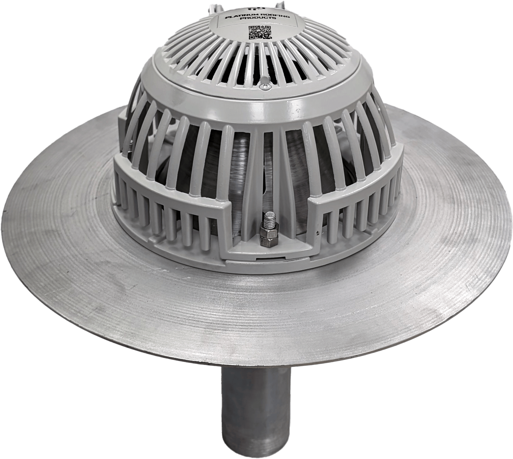 One-Piece Spun Aluminum Retro Drains - Platinum Roofing Products